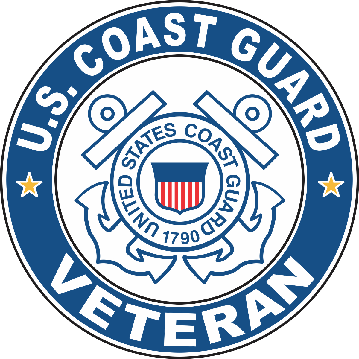 U.S. Coast Guard Veteran Decal