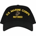 U.S. Marine Corps EGA Retired Black Low-Profile Cap (Made in the USA)