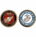 U.S. Marine Corps Veteran Proud Father Challenge Coin