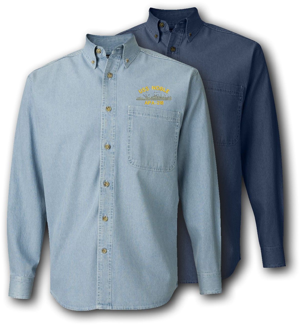 U.S. Navy APA Attack Transport Long Sleeve Denim Shirt