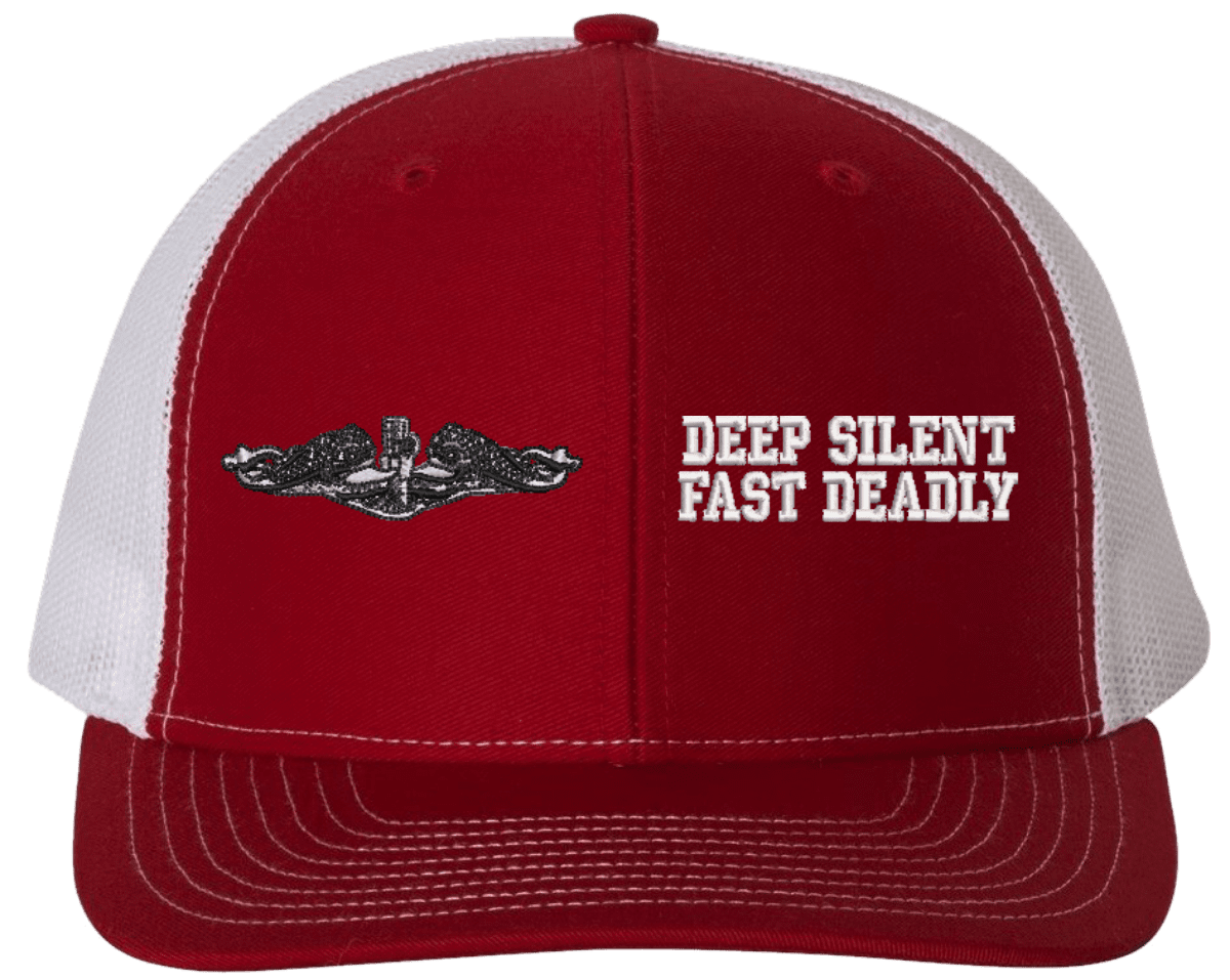 U.S. Navy Deep Silent Fast Deadly Dolphin Split Cap