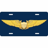 U.S. Navy Pilot Wings License Plate