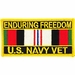 U.S. Navy Operation Enduring Freedom With Service Ribbon Patch