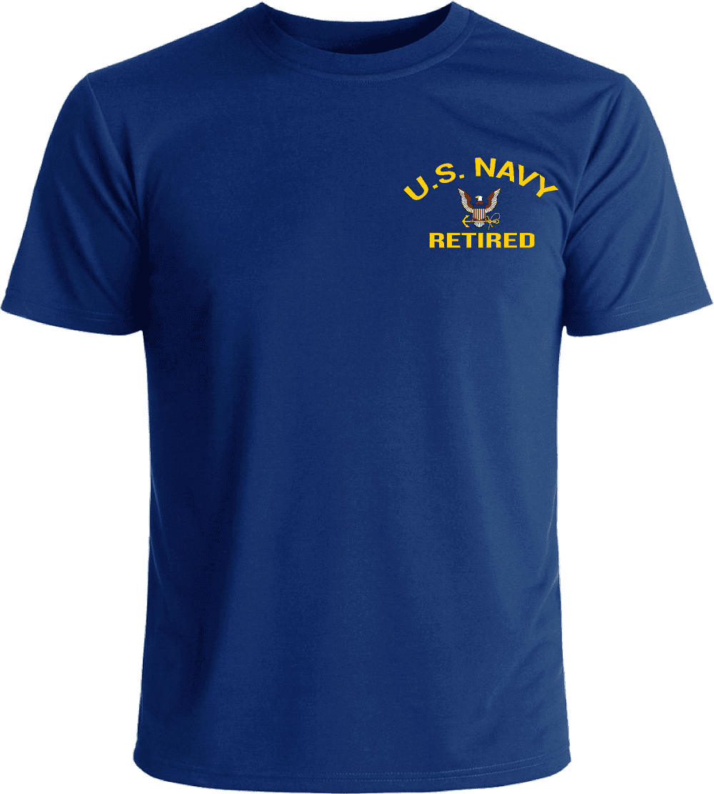 U.S. Navy Retired Left Chest T-Shirt