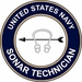 U.S. Navy Sonar Technician ST decal