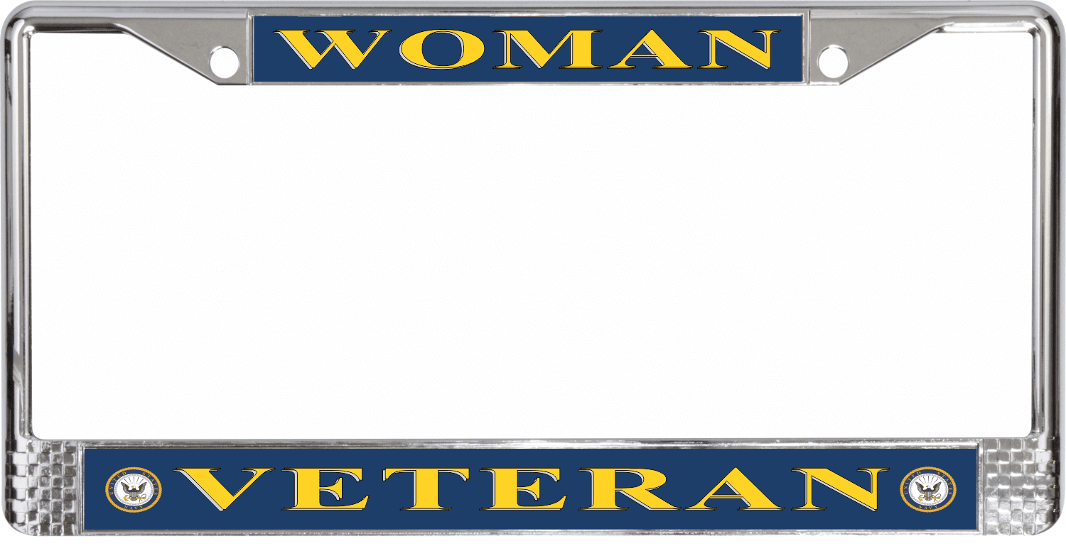U.S. Navy Woman Veteran License Plate Frame
