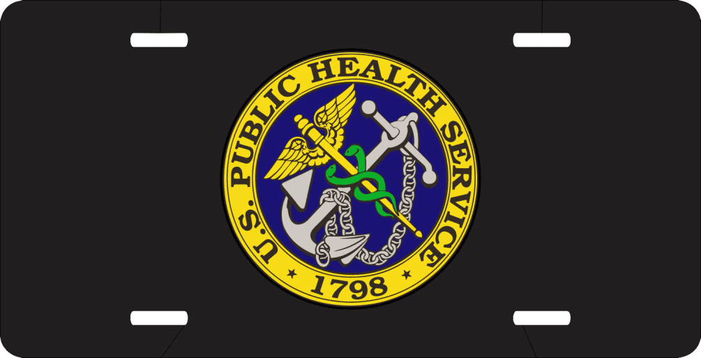 U.S. Public Health Service (USPHS) License Plate