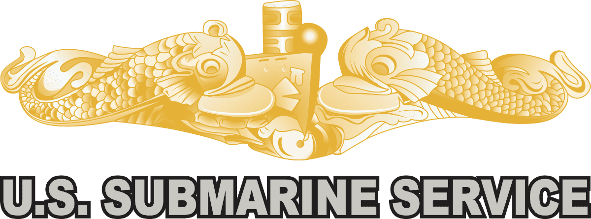 U.S. Submarine Service With Dolphins Window Decals