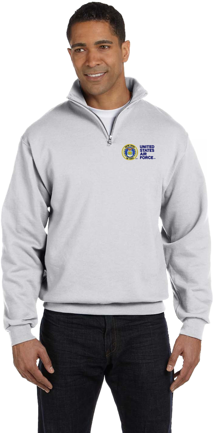 United States Air Force Embroidered Quarter-Zip Pullover