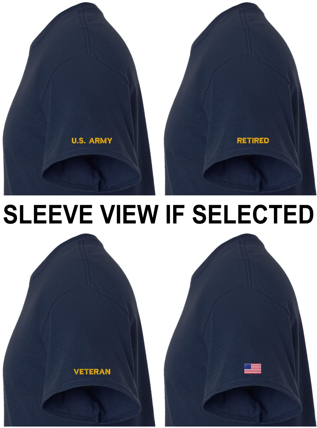 United States Army Custom Embroidered T-Shirts