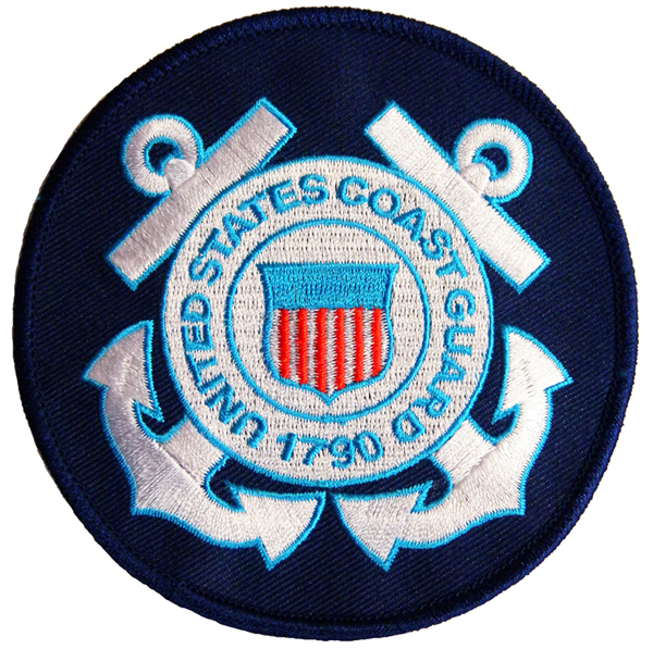 UNITED STATES COAST GUARD "1790" EMBLEM 4" PATCH