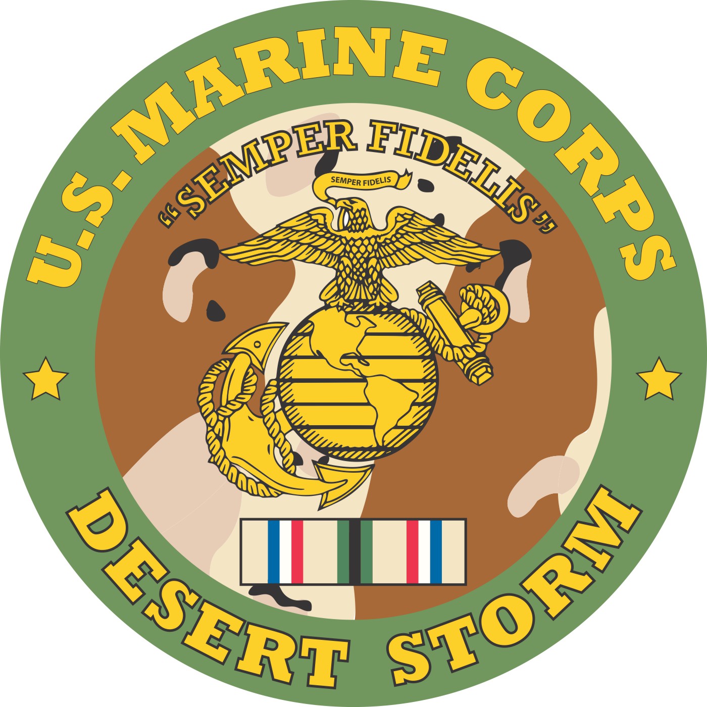 United States Marine Corps Desert Storm Decal
