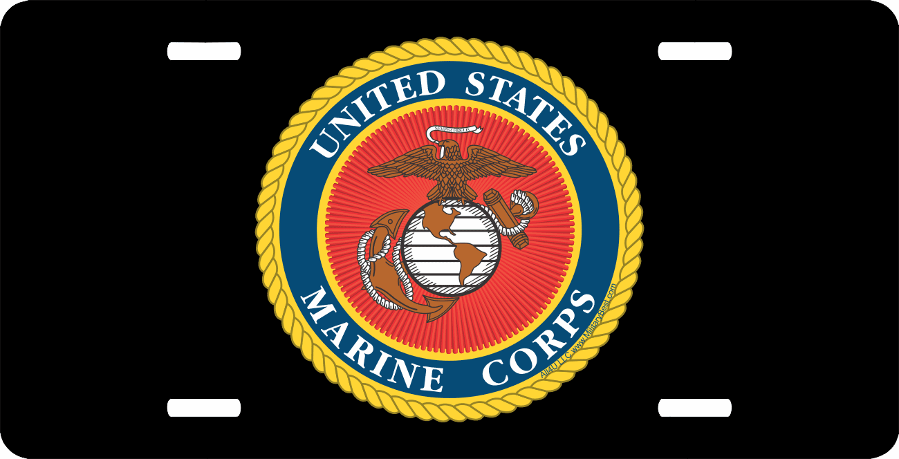 United States Marine Corps Military License Plate