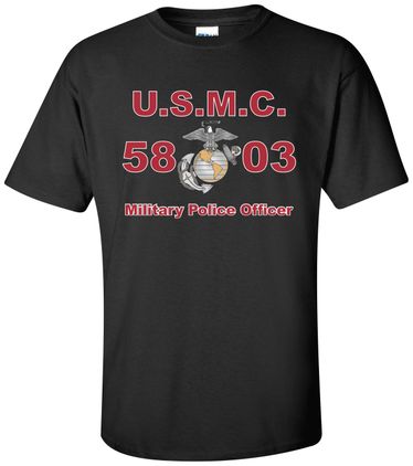 United States Marine Corps MOS 5803 Military Police Officer Apparel