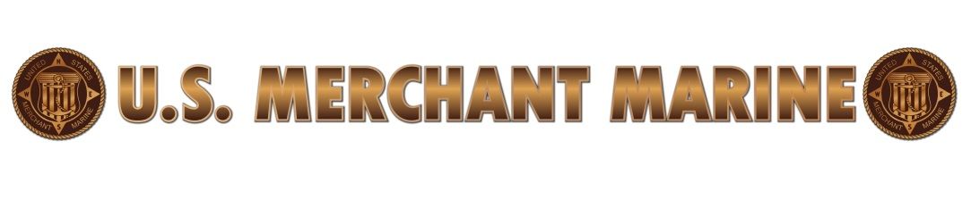 United States Merchant Marine Window Strip Decal