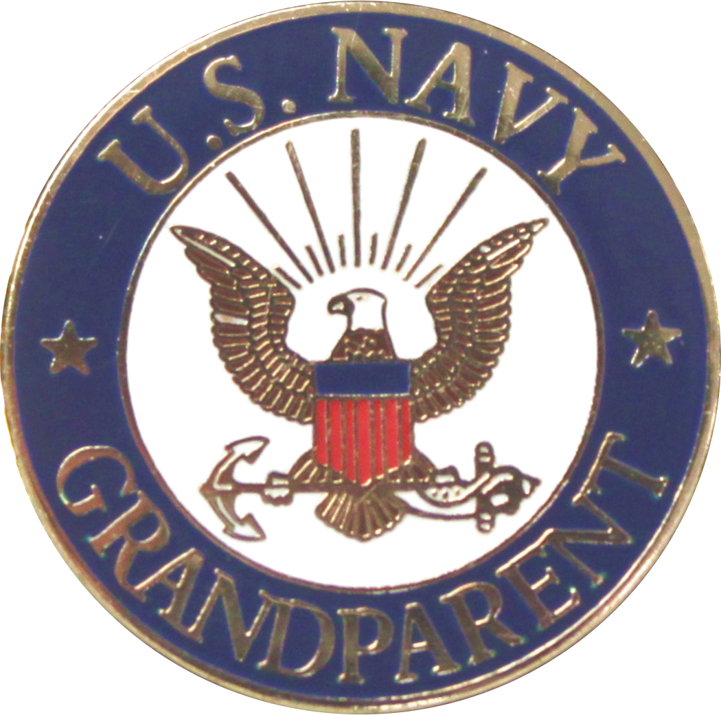 United States Navy Proud Grandparent 1 Inch Lapel Pin