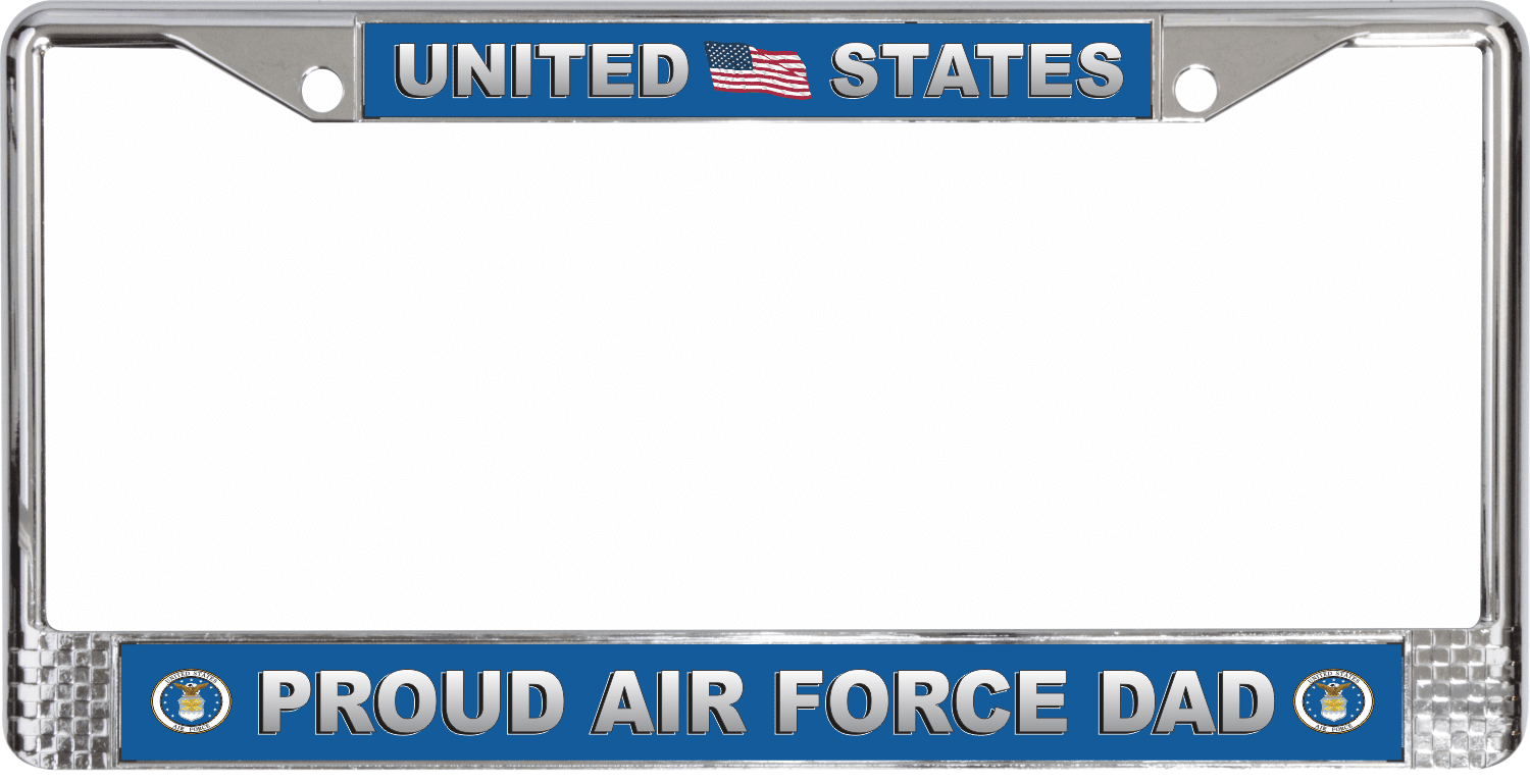 United States Proud Air Force Dad License Plate Frame
