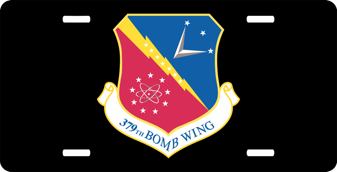 U.S. Air Force 379th Bomb Wing License Plate