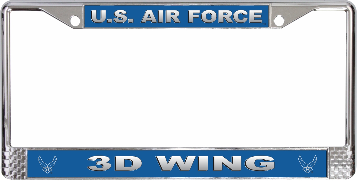 U.S. Air Force 3d Wing License Plate Frame