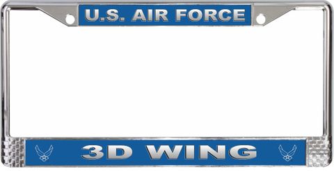 U.S. Air Force 3d Wing License Plate Frame