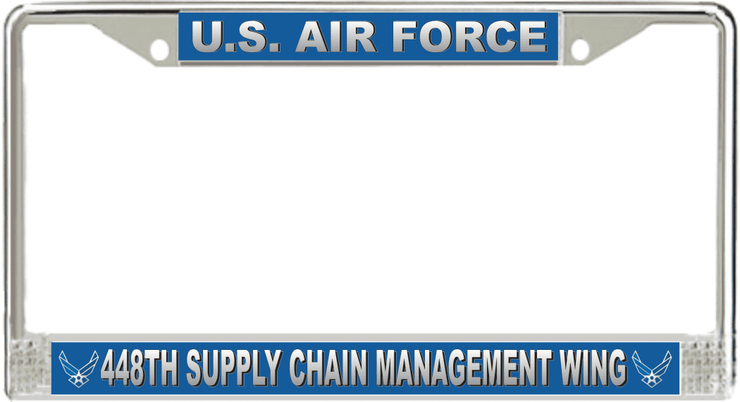 U.S. Air Force 448th Supply Chain Management Wing License Plate Frame