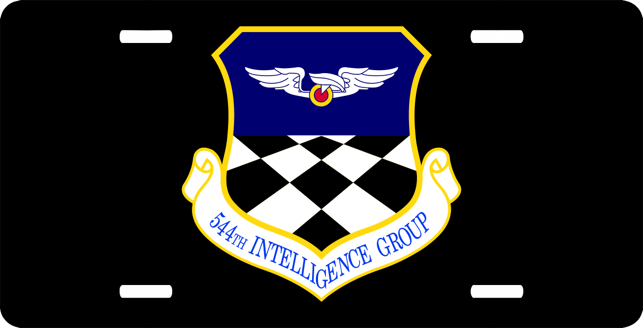 U.S. Air Force 544th Intelligence Group License Plate