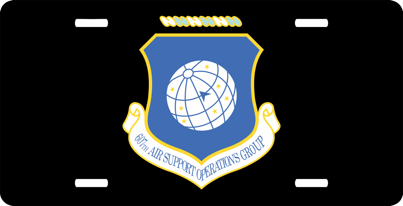 U.S. Air Force 607th Air Support Operations Group License Plate