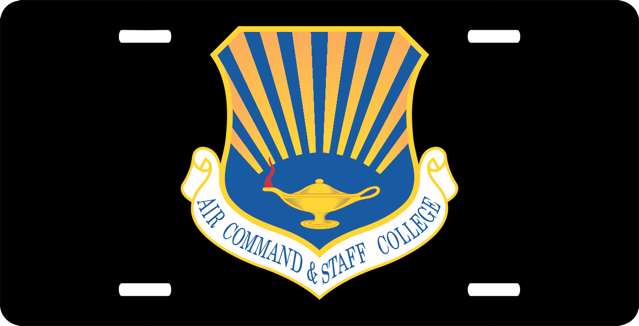 U.S. Air Force Air Command And Staff College License Plate