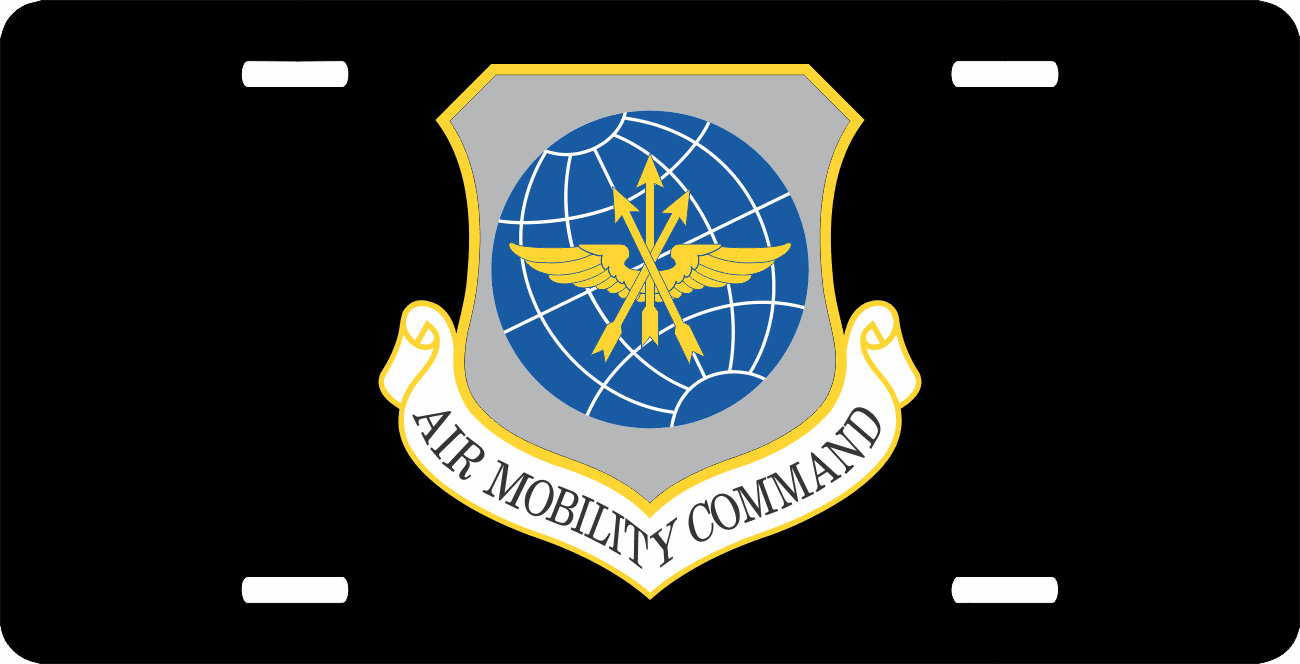 U.S. Air Force Air Mobility Command License Plate