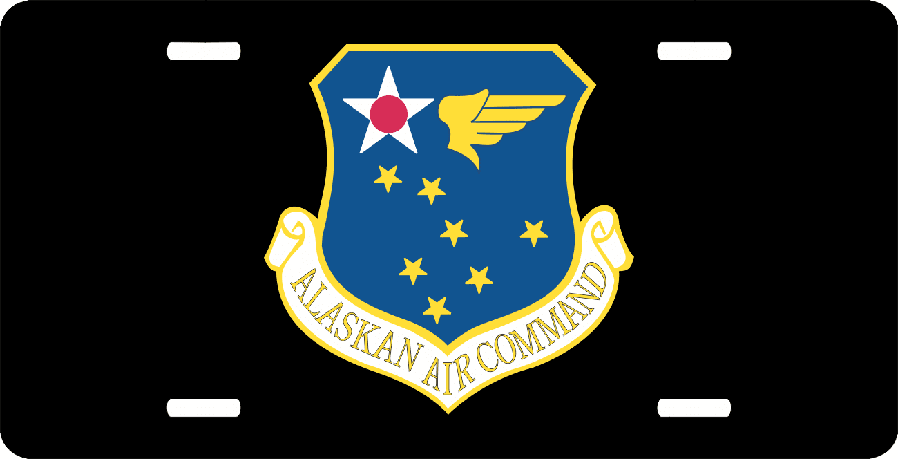 U.S. Air Force Alaskan Air Command License Plate