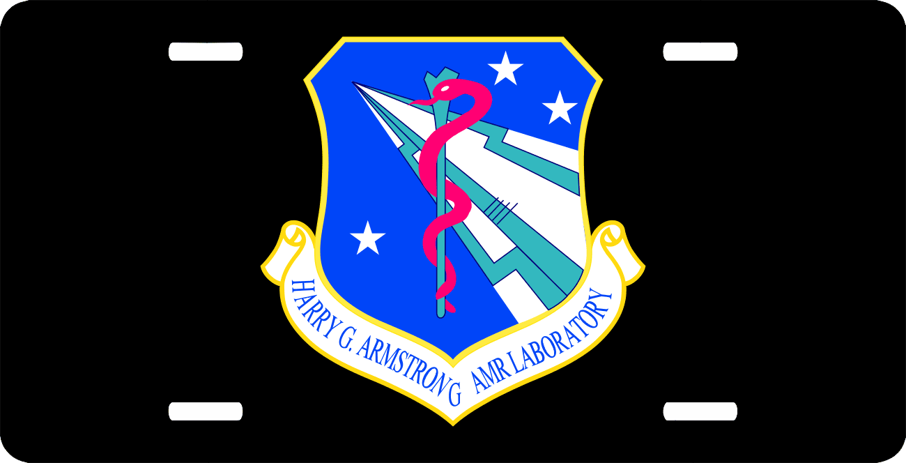 U.S. Air Force Armstrong Laboratory License Plate