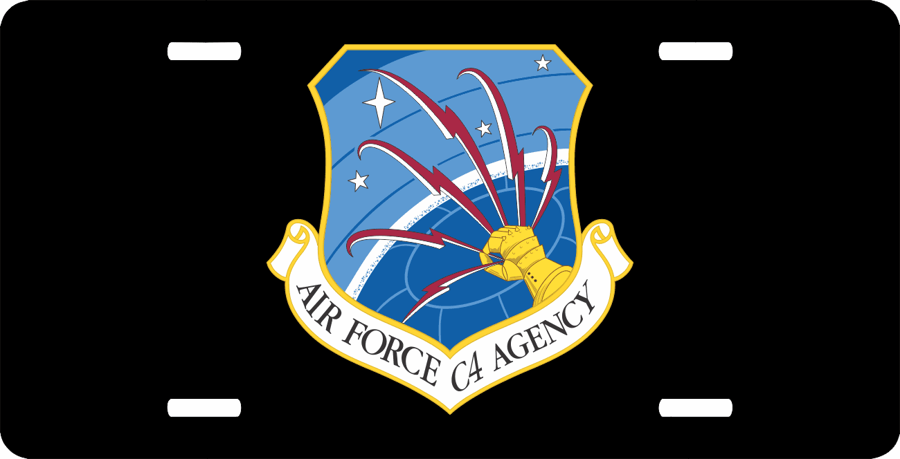 U.S. Air Force C4 Command License Plate