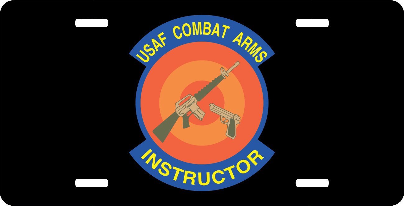 U.S. Air Force Combat Arms License Plate
