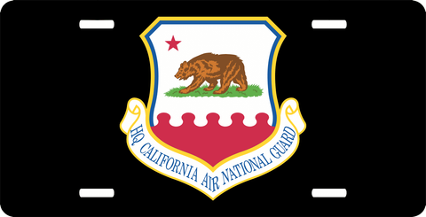 U.S. Air Force Headquarter California National Guard License Plate