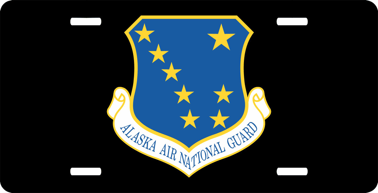 U.S. Air Force Headquarters Alaska Air National Guard License Plate