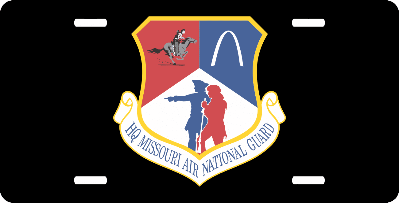 U.S. Air Force Headquarters Missouri Air National Guard License Plate