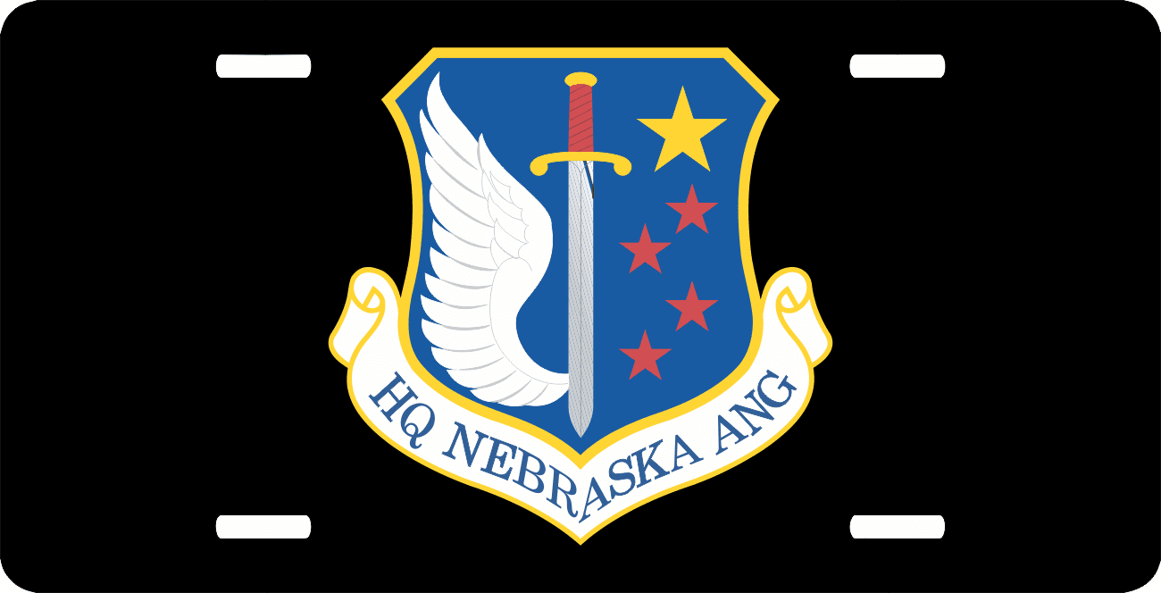 U.S. Air Force Headquarters Nebraska Air National Guard License Plate