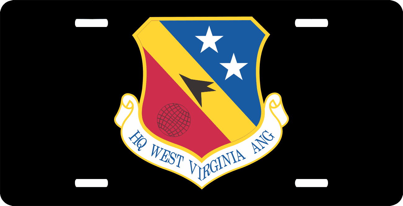 U.S. Air Force Headquarters West Virginia Air National Guard License Plate