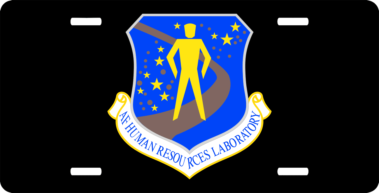 U.S. Air Force Human Resources Laboratory License Plate