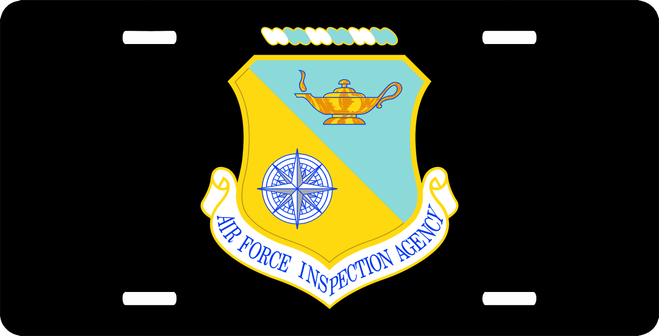 U.S. Air Force Inspection Agency License Plate