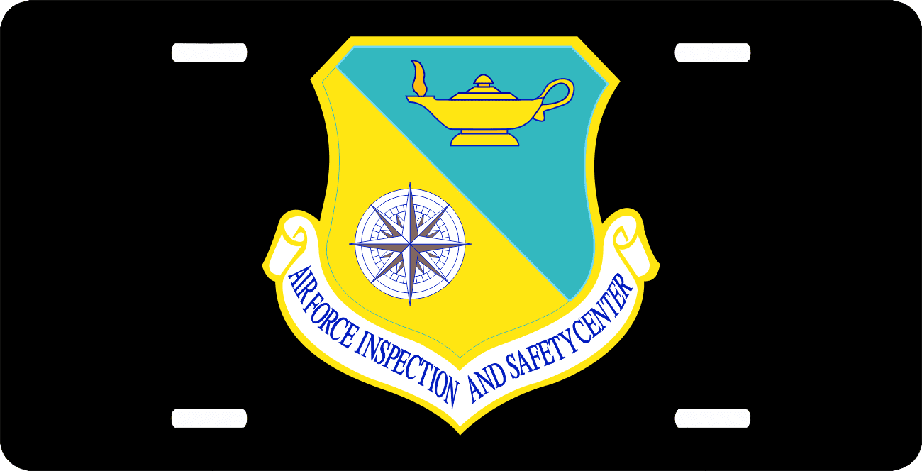 U.S. Air Force Inspection And Safety Center License Plate