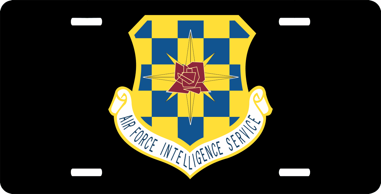 U.S. Air Force Intelligence Service License Plate