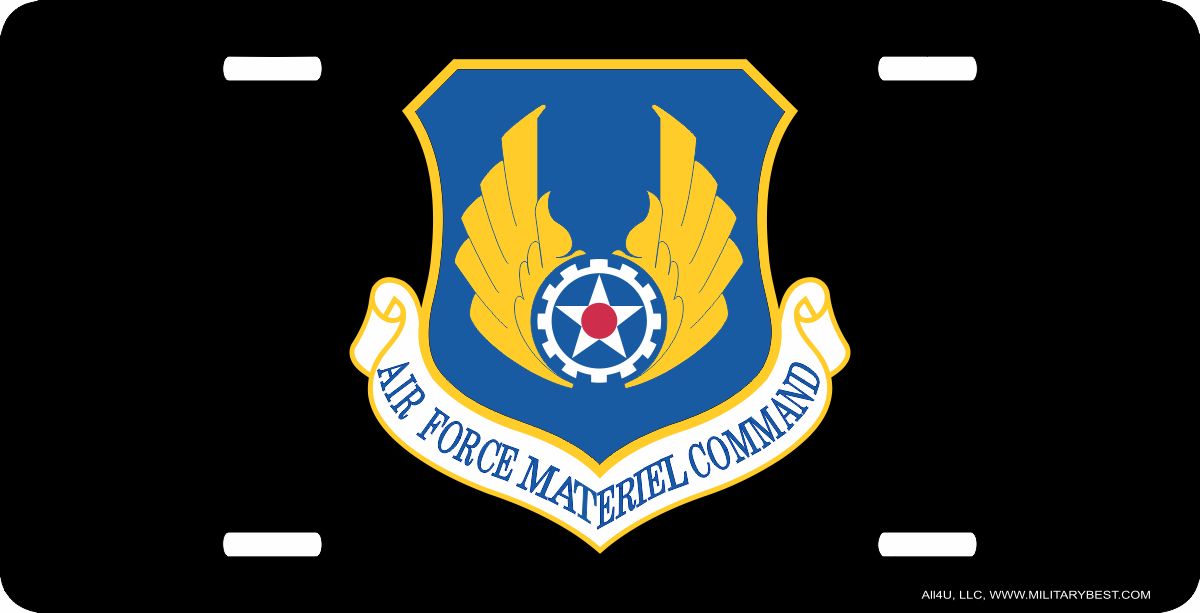 U.S. Air Force Materiel Command License Plate