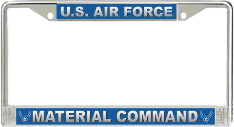 U.S. Air Force Material Command License Plate Frame