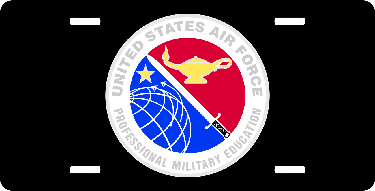 U.S. Air Force Professional Military Education License Plate
