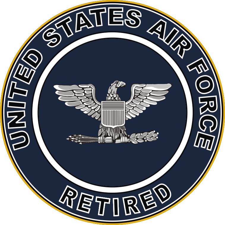 U.S. Air Force Retired Colonel Decal Sticker