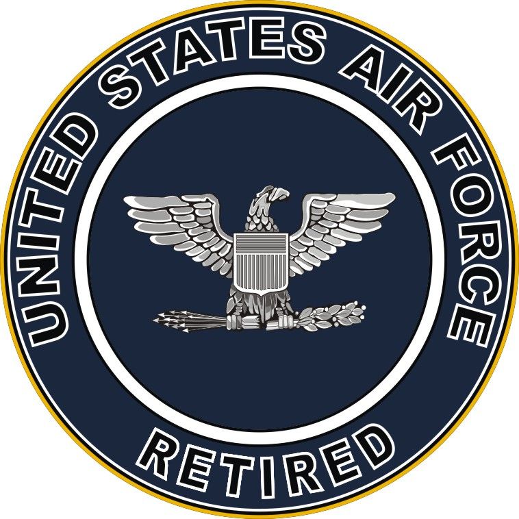 U.S. Air Force Retired Colonel Decal Sticker