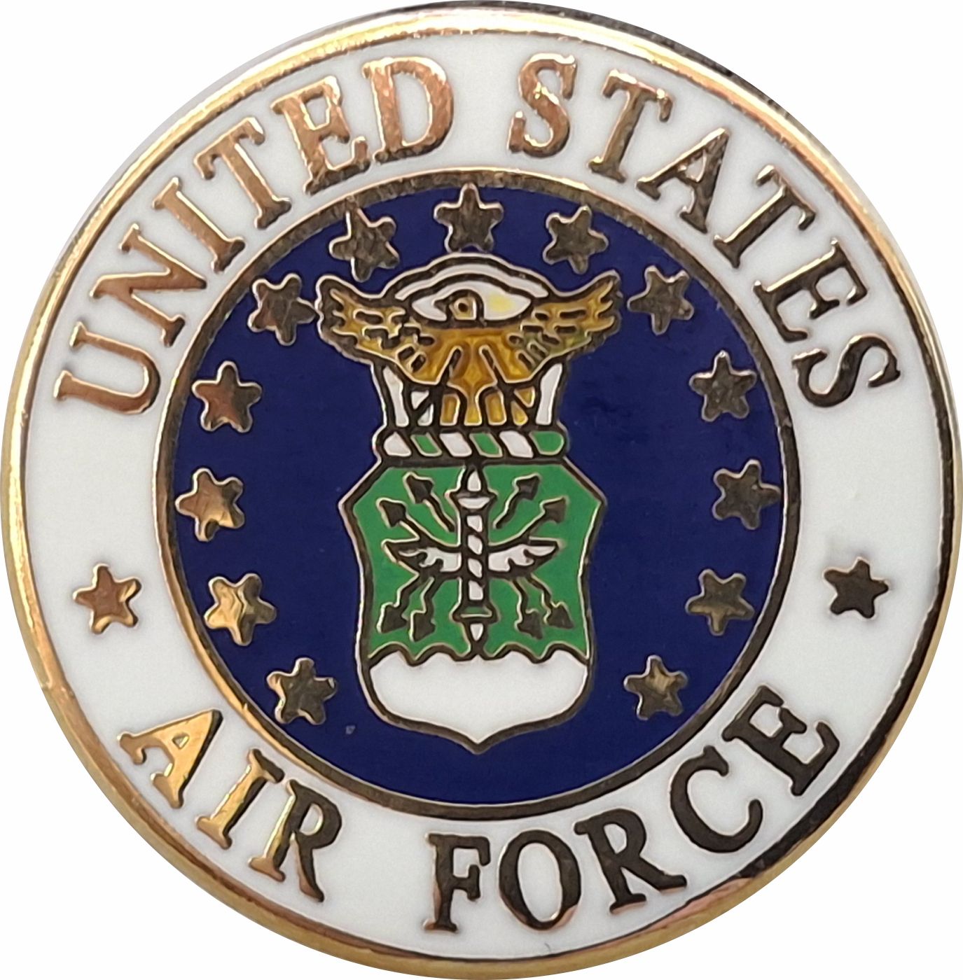 U.S. Air Force SEAL ROUND LAPEL PIN