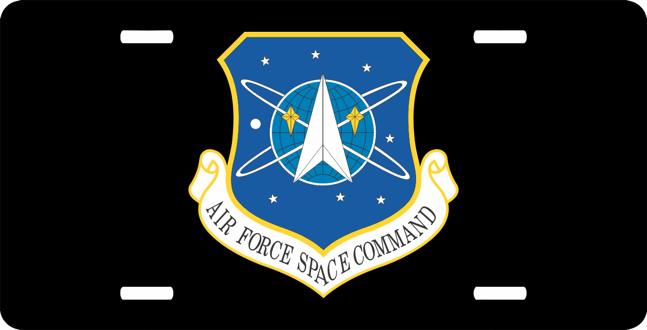 U.S. Air Force Space Command License Plate