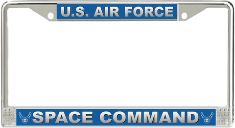 U.S. Air Force Space Command License Plate Frame